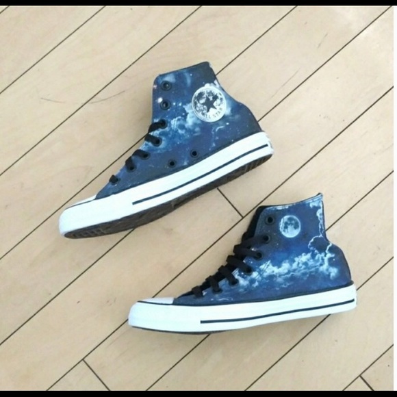 Converse | Shoes | Converse Moon Stars Night High Tops | Poshmark